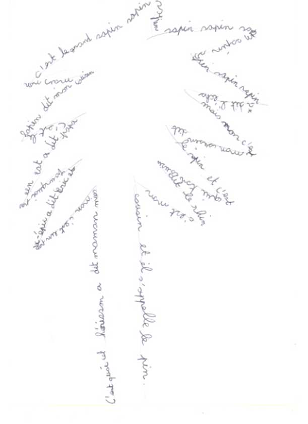 calligrammes arbre 1