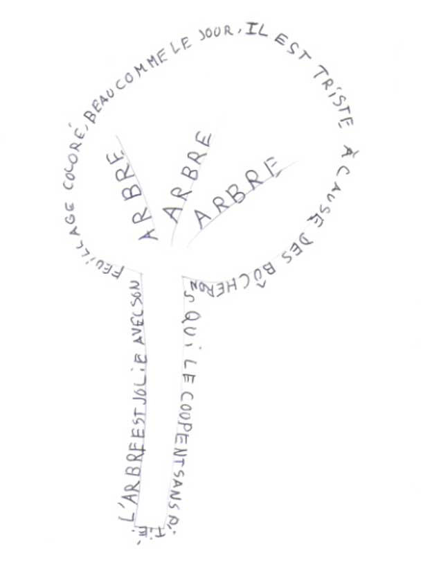 calligrammes arbre 1