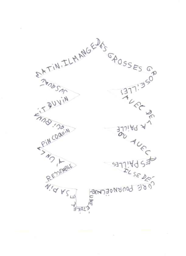calligrammes arbre 1