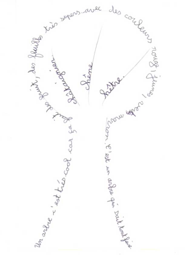 calligrammes arbre 1