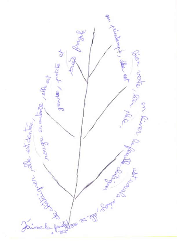 calligrammes feuille 1